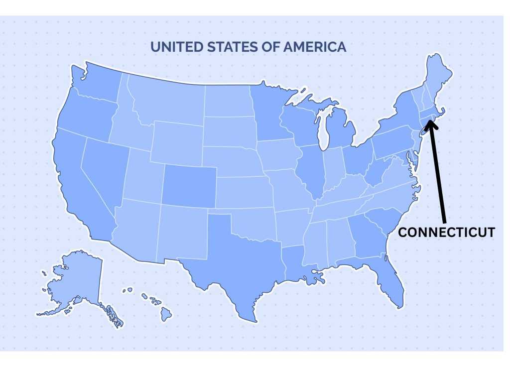 Connecticut On The Us Map | Us Map Connecticut Pdf