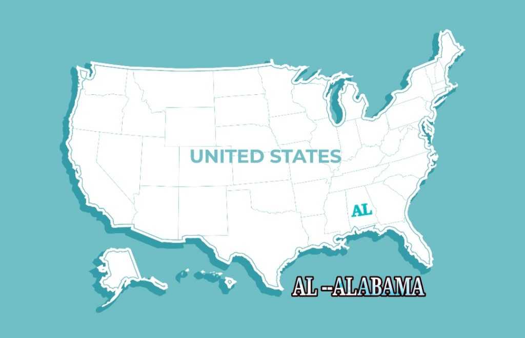 Alabama US Map [Printable PDF Map with Roads & Cities]